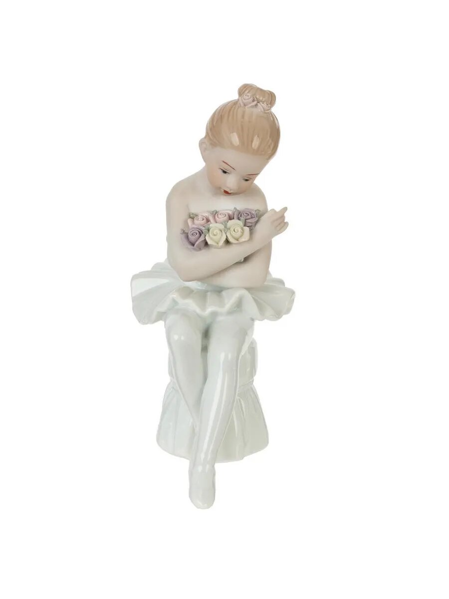 Фигурка декоративная Балерина, фарфоровая, 18 см