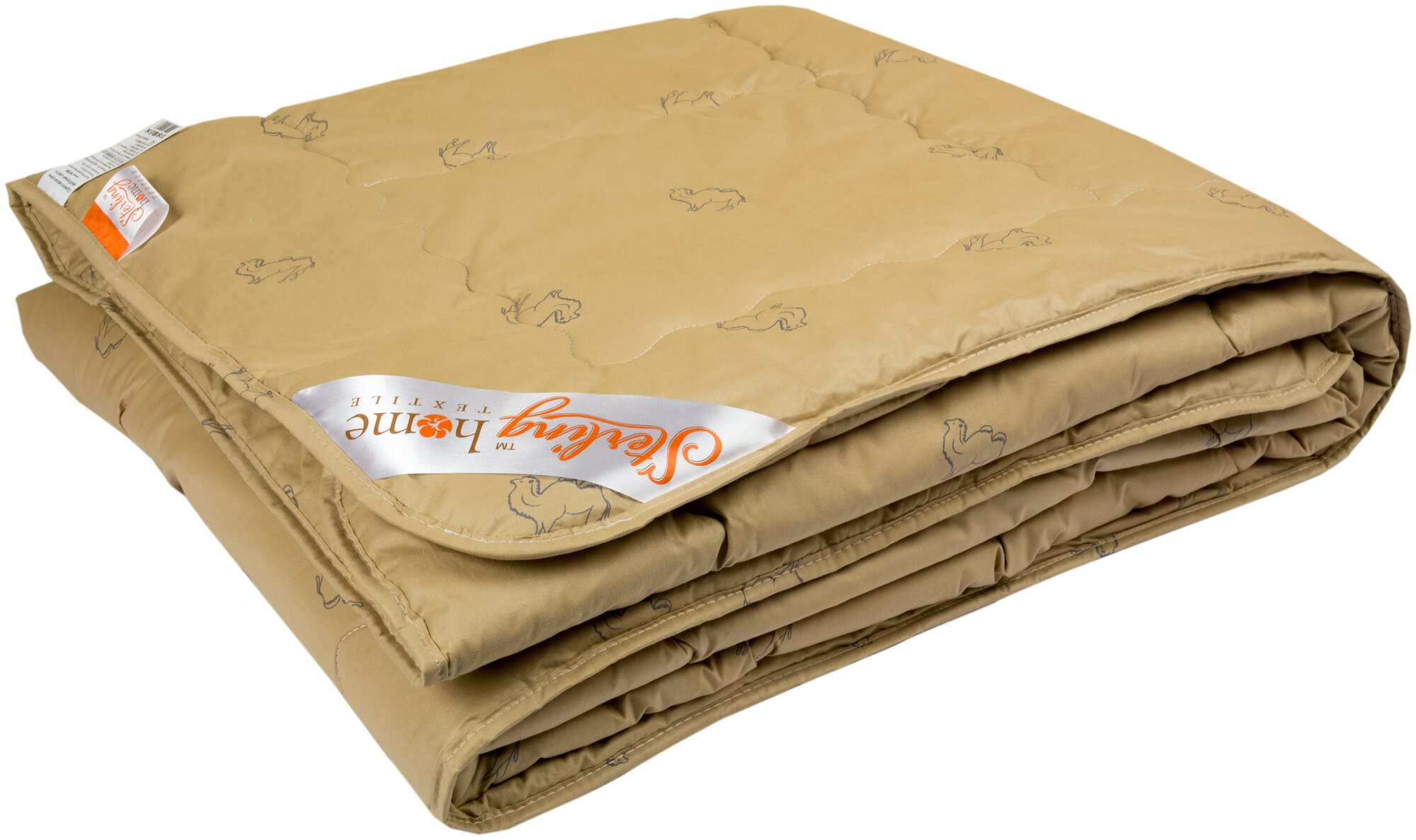 Одеяло Sterling Home Textile "Весна-осень", 2-х спальное, верблюжья шерсть, 170 см x 205 см, всесезонное