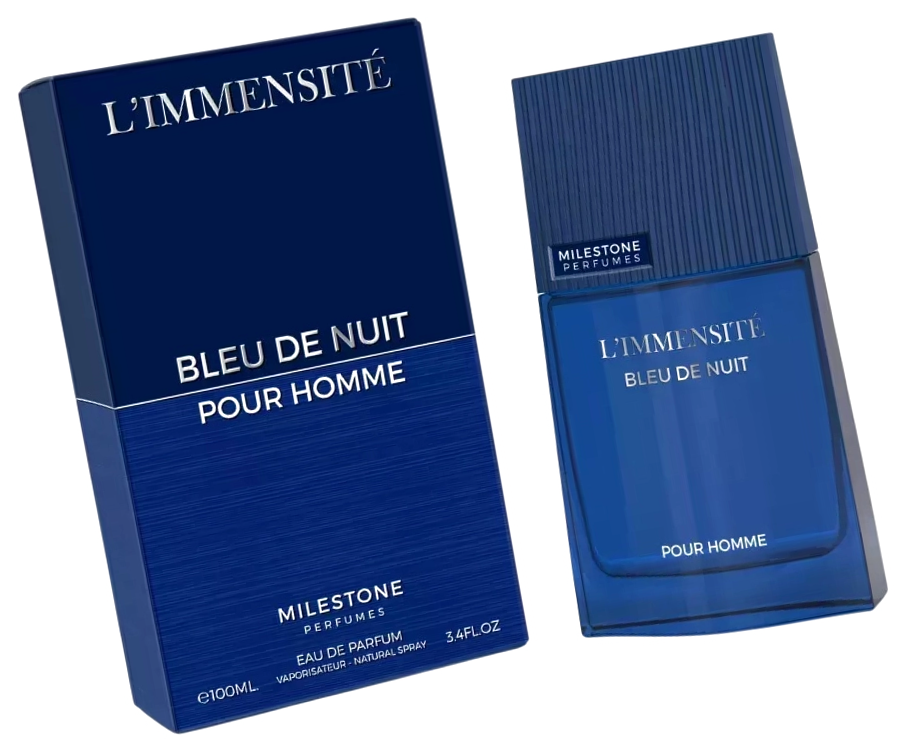 Парфюм Milestone L Immensite Bleu De Nuit мужской 100 мл / духи Майлстоун Имменсите Блю Де Нуит