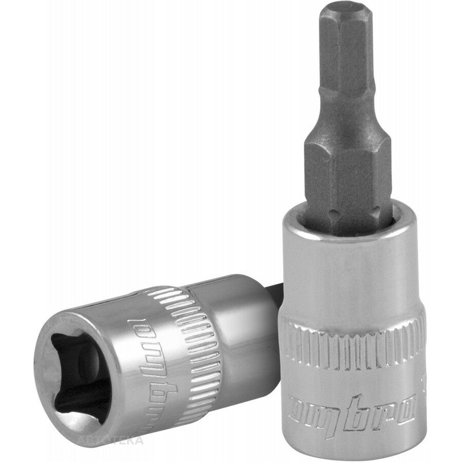 Насадка торцевая 3/8"DR с вставкой-битой шестигранной. H6 OMBRA 138206