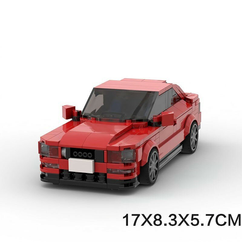Набор пазлов MOC-Audi S2, совместимый с Lego, игрушечная модель, креативная сборка автомобиля, подарок для детей