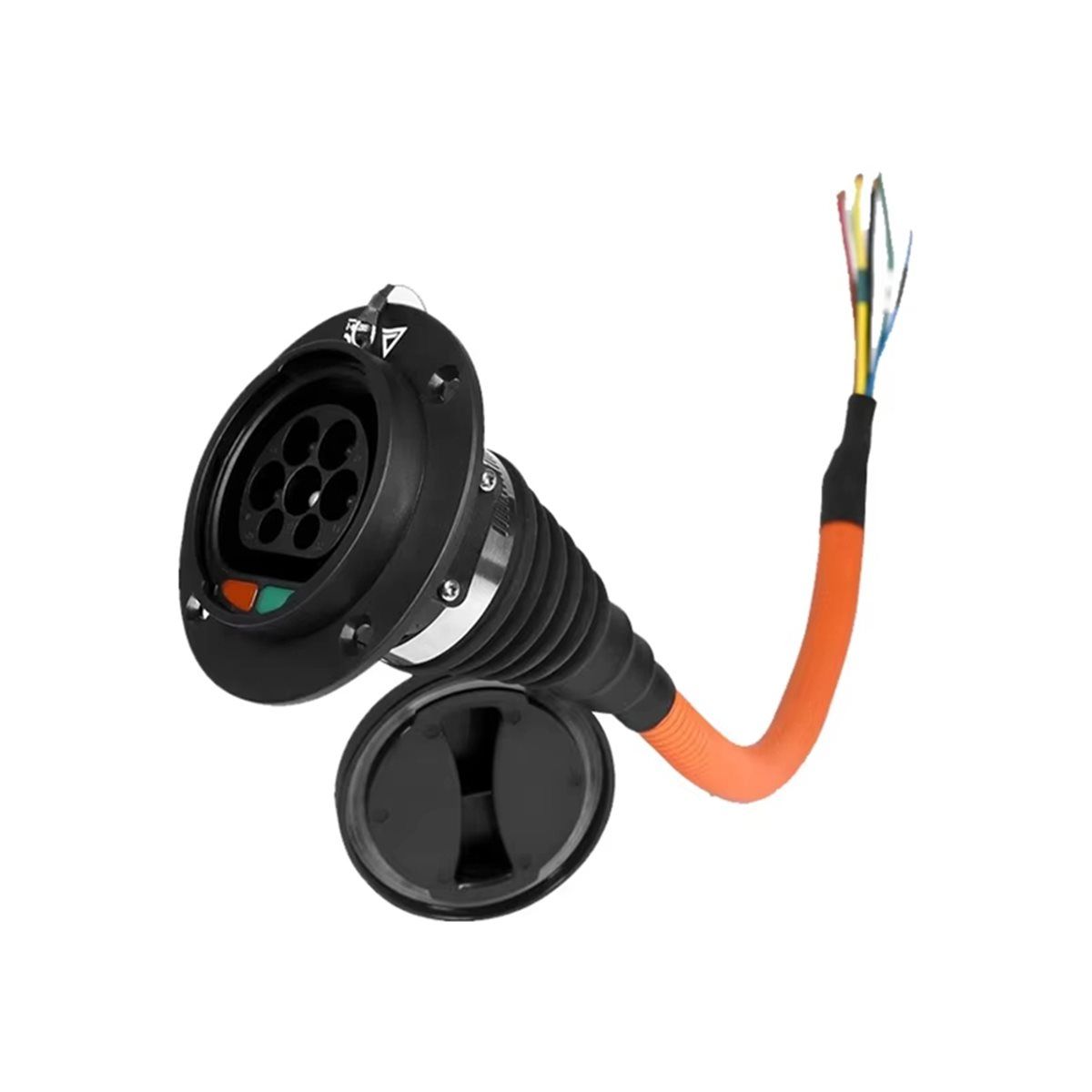 Розетка Type 2 EV IEC 62196, 32A 3P, со шнуром 0,5 м, вилка EU