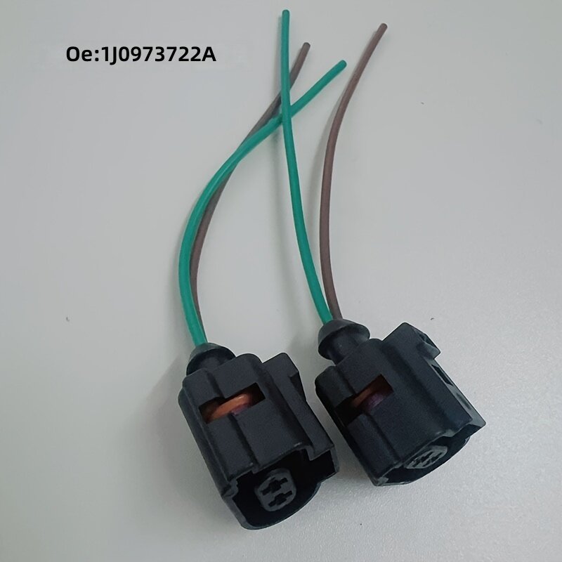 Запасной разъем автомобильного проводного жгута 2-контактный, 1J0973722A, 2 шт.