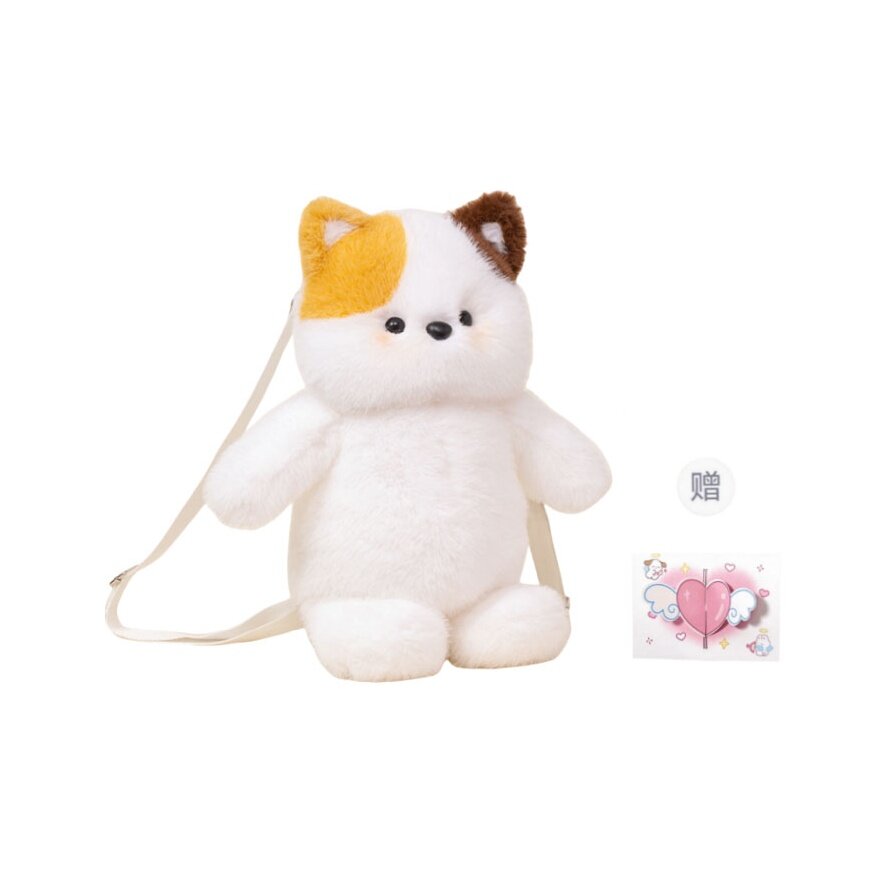Плюшевый медведь унисекс PUDOWRABBIT для бега, высота 45CM EU, Run Run Three Flowers Cat Backpack Naked Style
