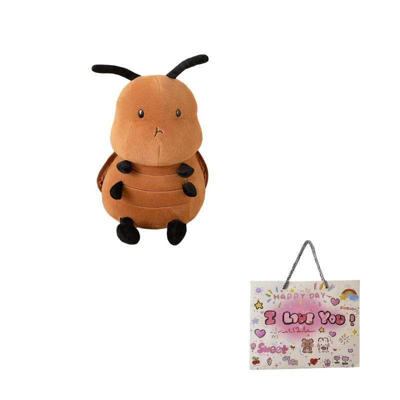 Подарочная сумка унисекс HEDIE Pure Hearted Cockroach Strongman Dolls, Pure Heart Cockroach-Angry Style, 35CM EU