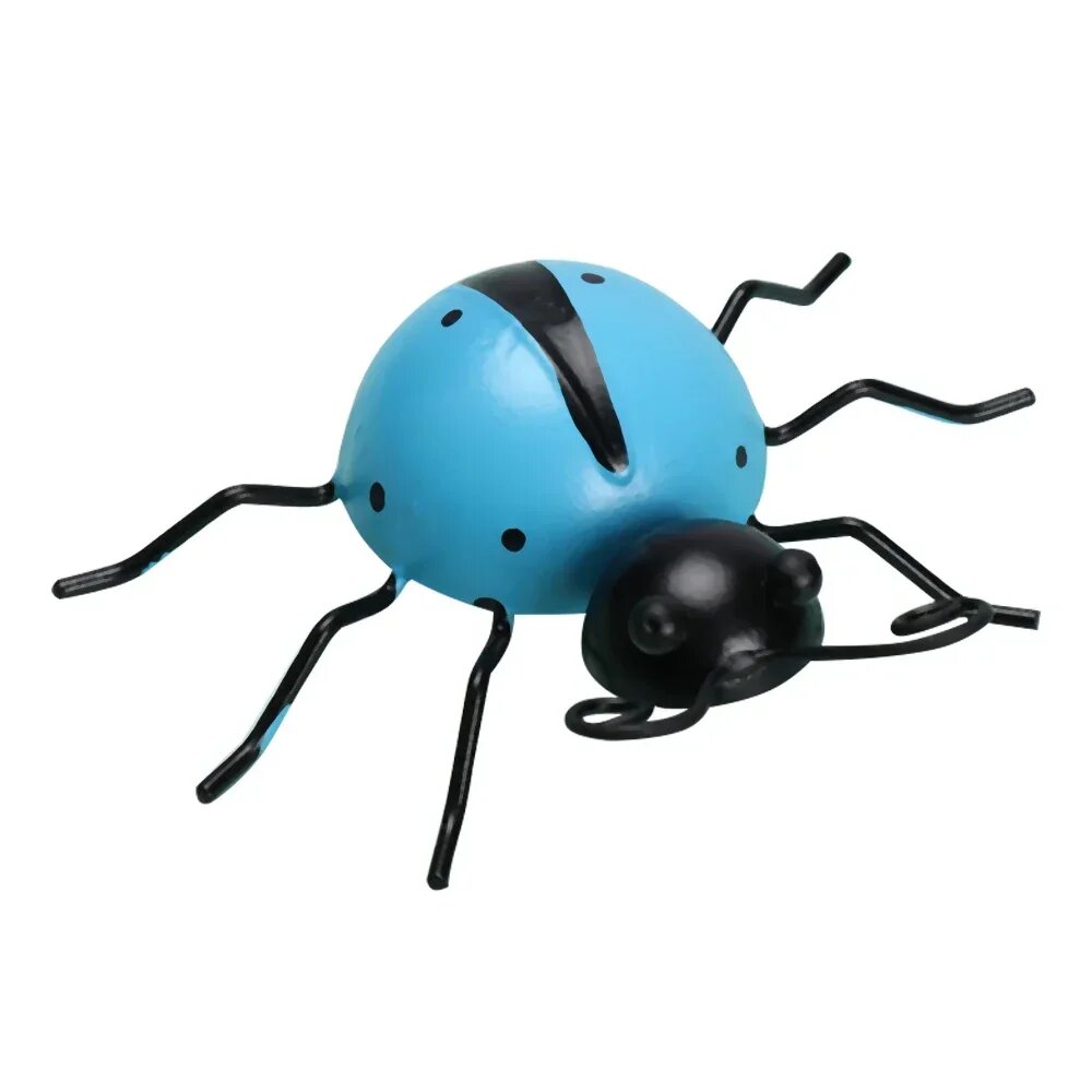 Металлические божьи коровки, набор из 1 штуки Бирюзовый, A-blue