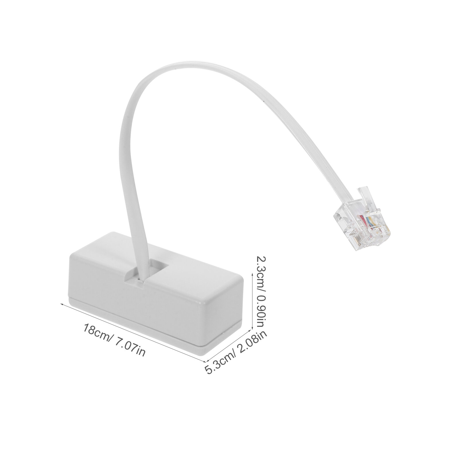 Разделитель Телефонного Кабеля RJ11/RJ14 С Конвертером 2 Штуки Белый 18.00X5.30X2.30CM