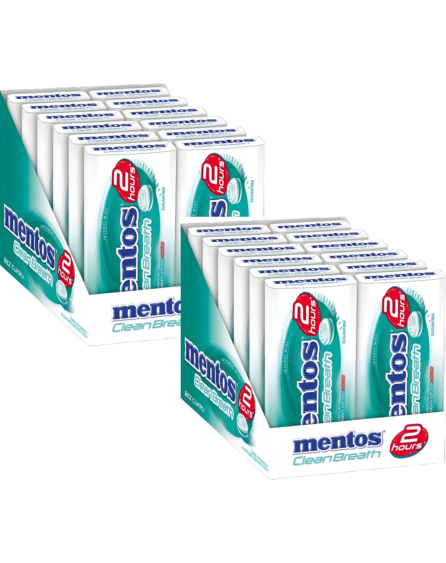 Леденцы Mentos Clean Breath со вкусом мяты, без сахара, 24х35 г - 8682790002604