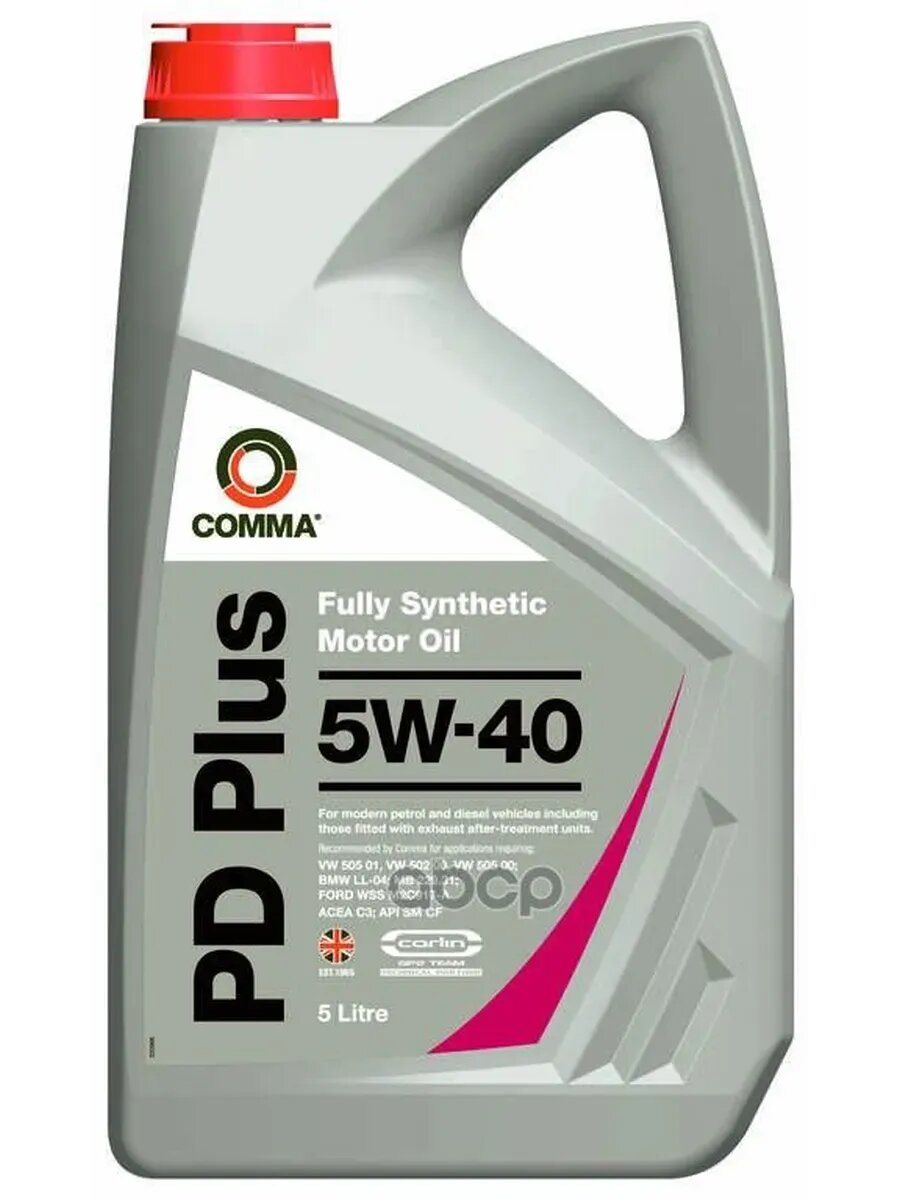 COMMA Comma 5W40 Pd Plus (5L)_ Моторное! Синт Acea C3, Api Sn