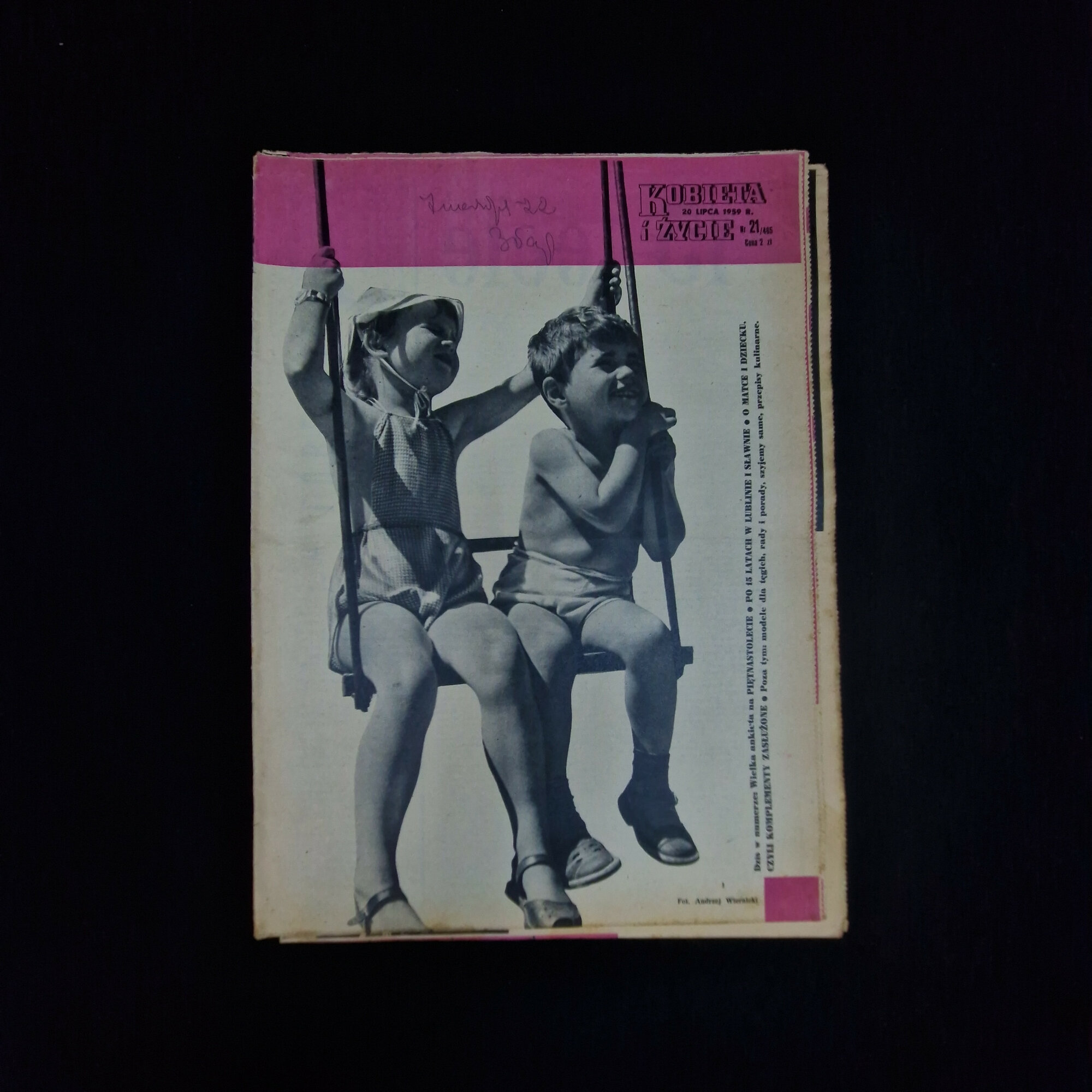 Журнал винтажный, СССР. Женское издание Kobieta i Zycie, Польша, номер 21 за 1959 год