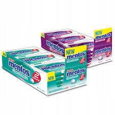 Леденцы Mentos Clean Breath: ягодная мята, интенсивная мята, без сахара, 24х21 г - 5907447608606