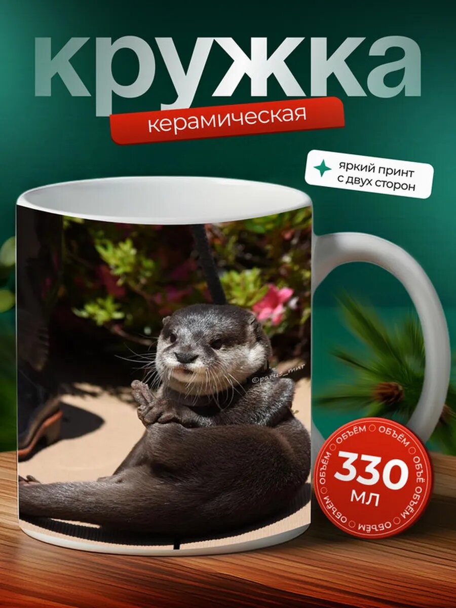 Кружка Ондатра животное 11,
