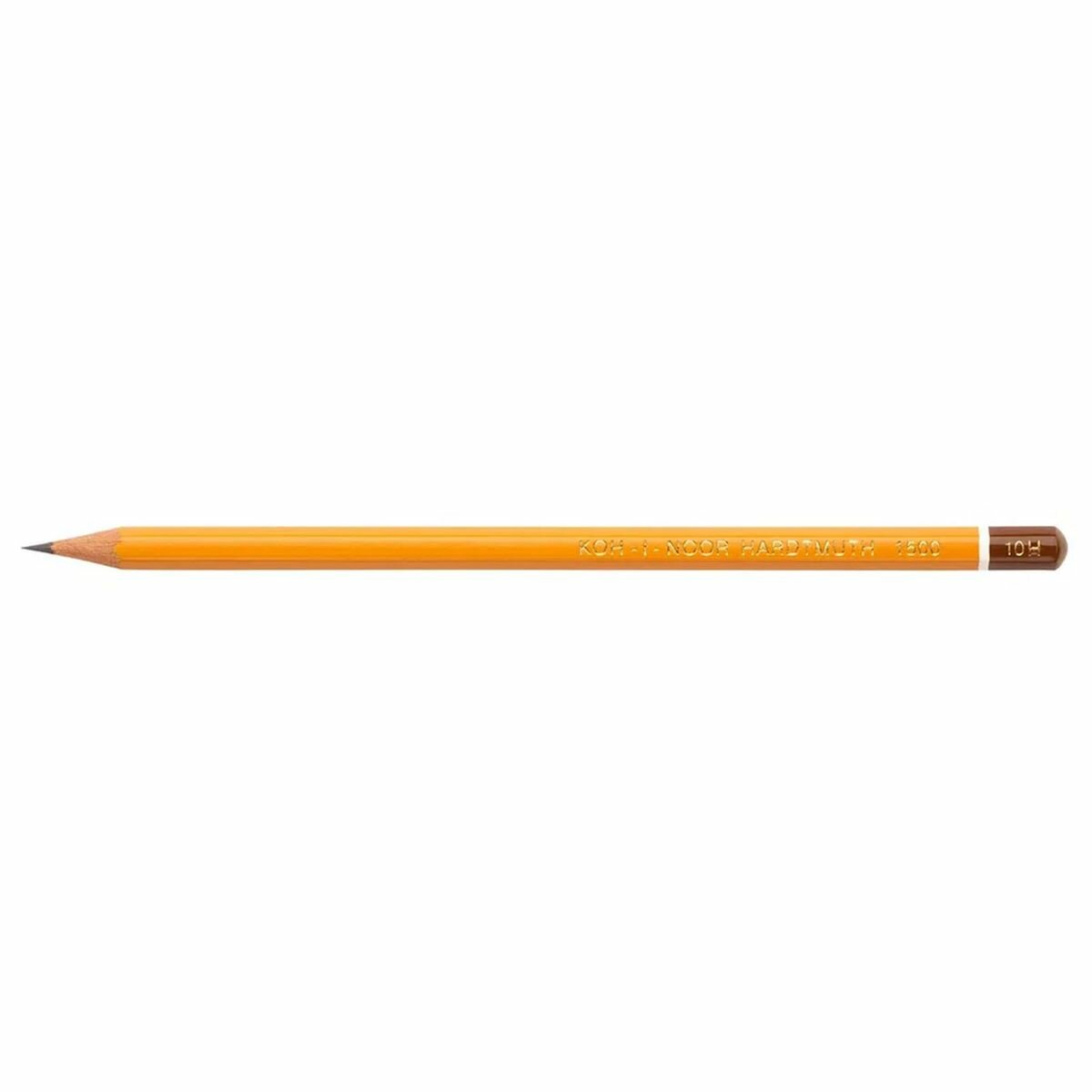 Карандаш чернографитный KOH-I-NOOR "1500", 1 шт, 10H, корпус желтый, заточенный, 150010H01170 (150010H01170)