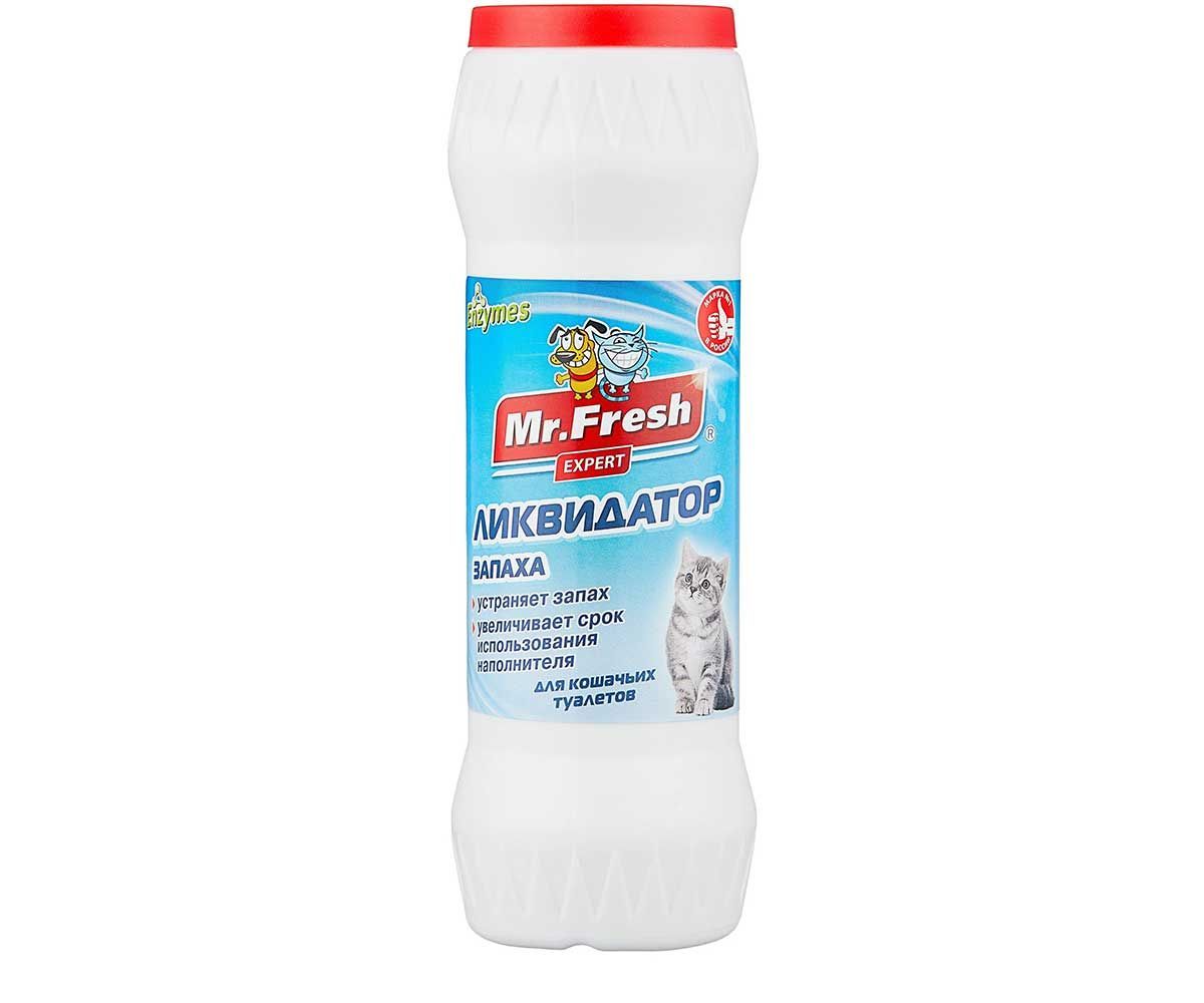 Порошок ликвидатор запаха кошачьих туалетов Mr.Fresh expert 2 в 1 500мл f401