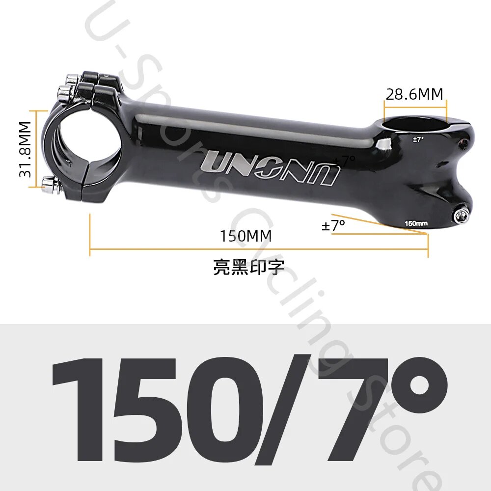 Вынос руля UNGNNO 150 мм, 7°, черный