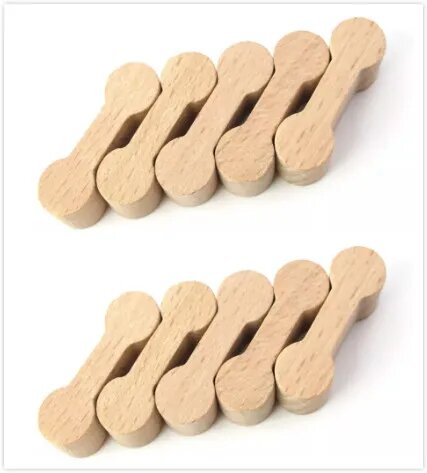 Деревянная соединительная головка для поезда FANKE 10pcs wooden