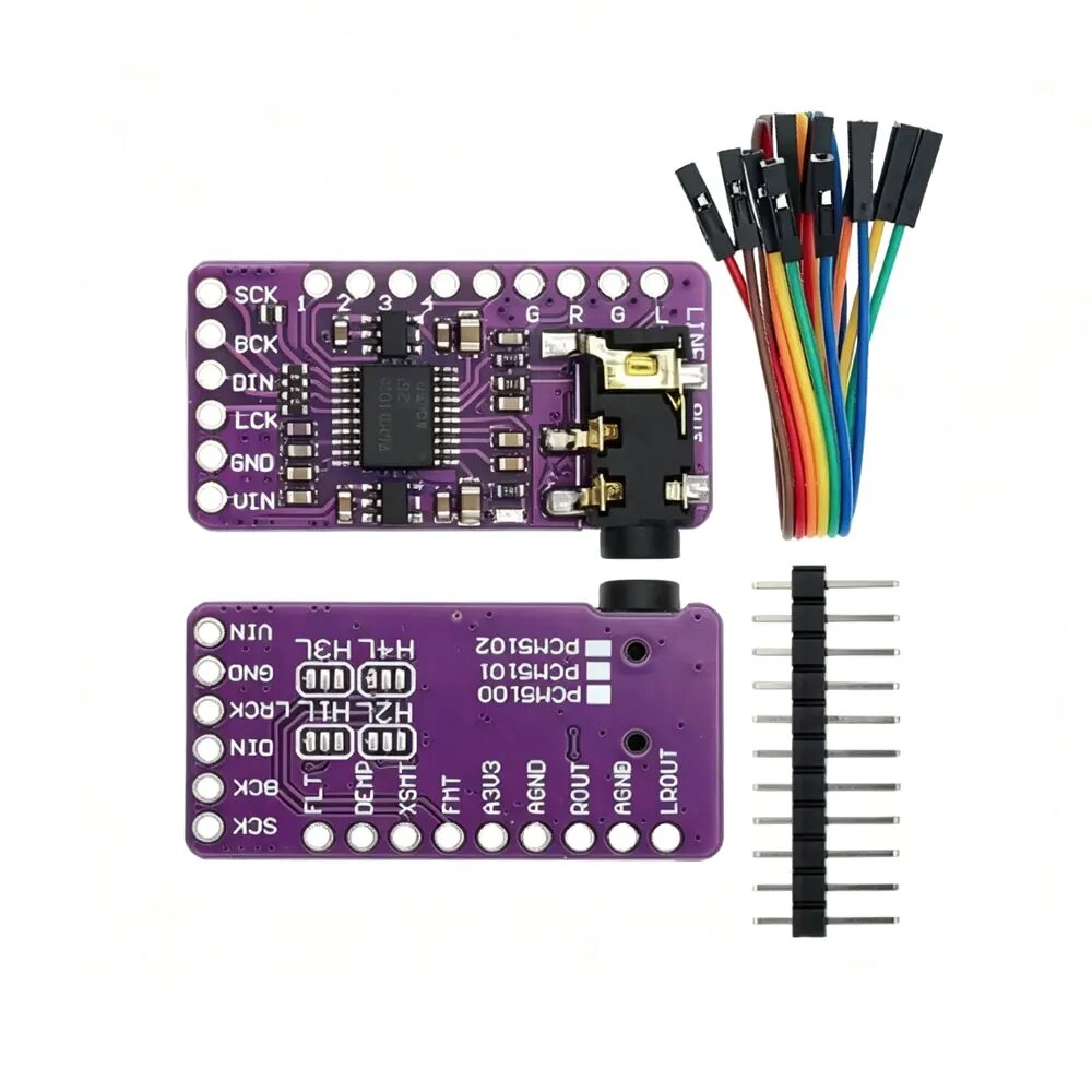 Модуль аудиоплеера I2S PCM5102A GY-PCM5102