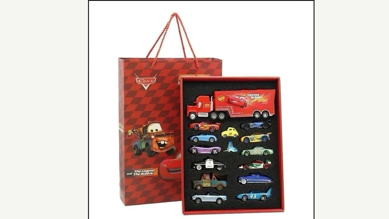 Игрушечная машинка Cars 1:43 Red Model Car Set of 15 Toy Cars for Boys — фото 1