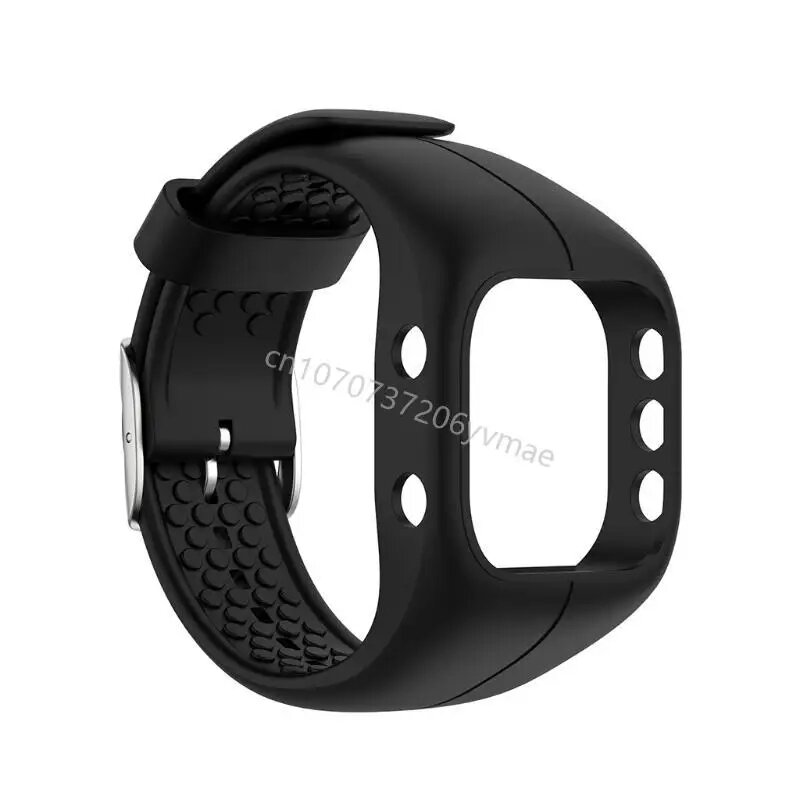 Черный силиконовый ремешок для Polar A300