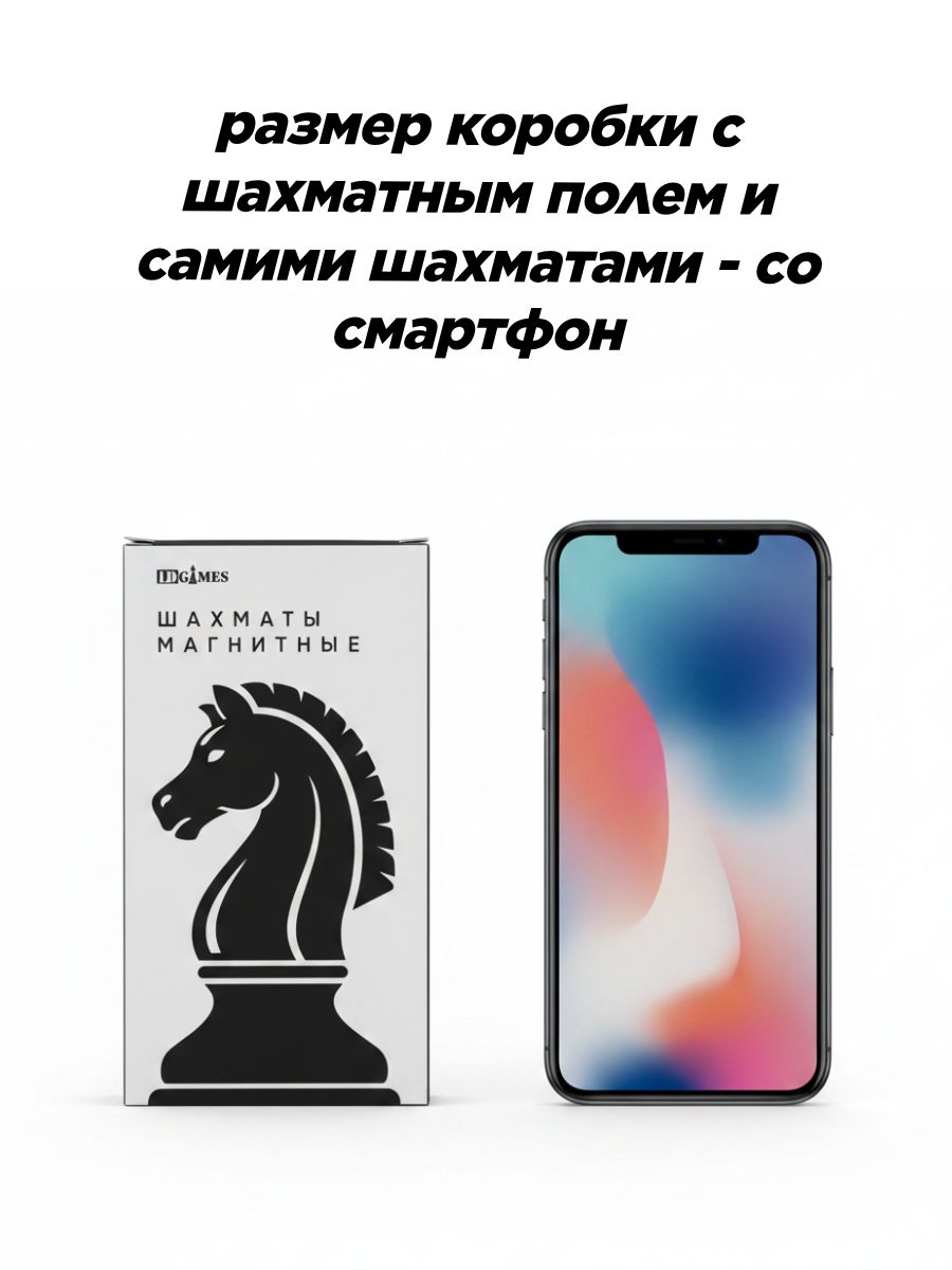 Шахматы магнитные дорожные, размер поля 13 х 13см / пластик, металл