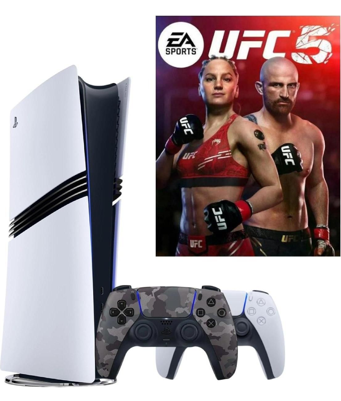 Игровая приставка Sony PS5 Pro +UFC 5 +Camouflage