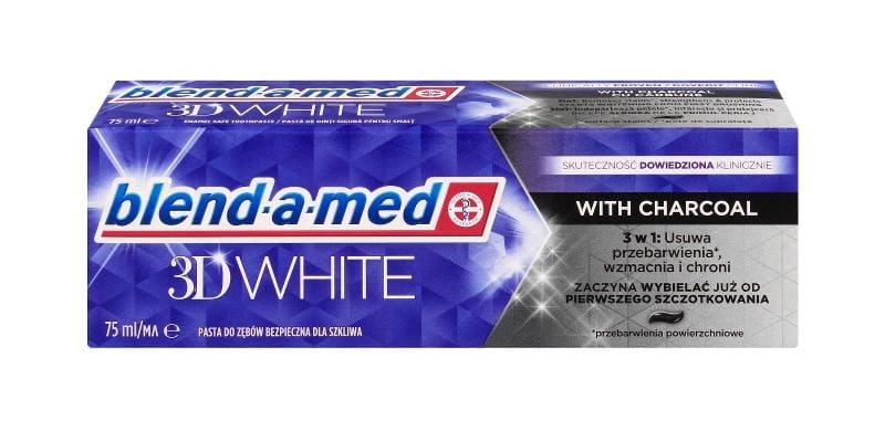 Зубная паста Blend-a-med 3D White Charcoal, 75 мл