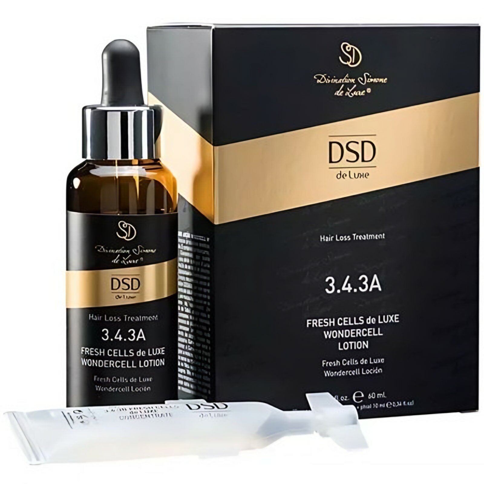 DsD de Luxe - 3.4.3A Fresh Cells DeLuxe Wondercell Lotion Лосьон для интенсивного роста волос 50 мл + 10 мл