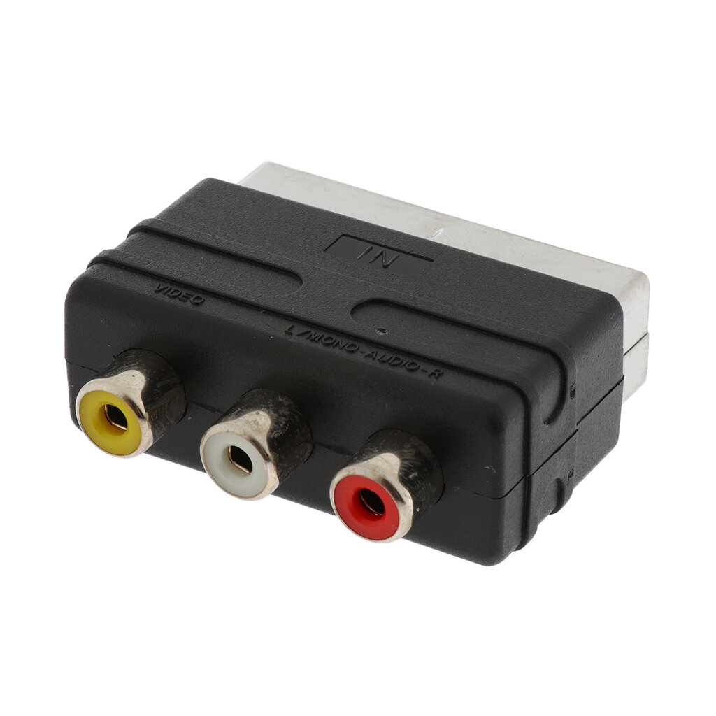 20-контактный разъем SCART для преобразования в 3 RCA аудио-видео адаптер AV-входа ТВ-адаптер