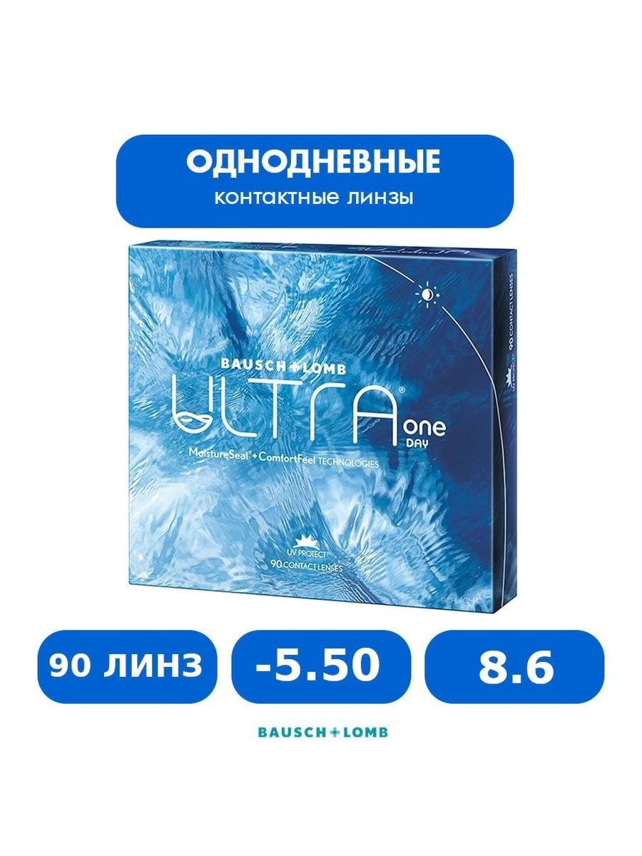 Ultra ONE Day (90 линз), 8.6, -5.50