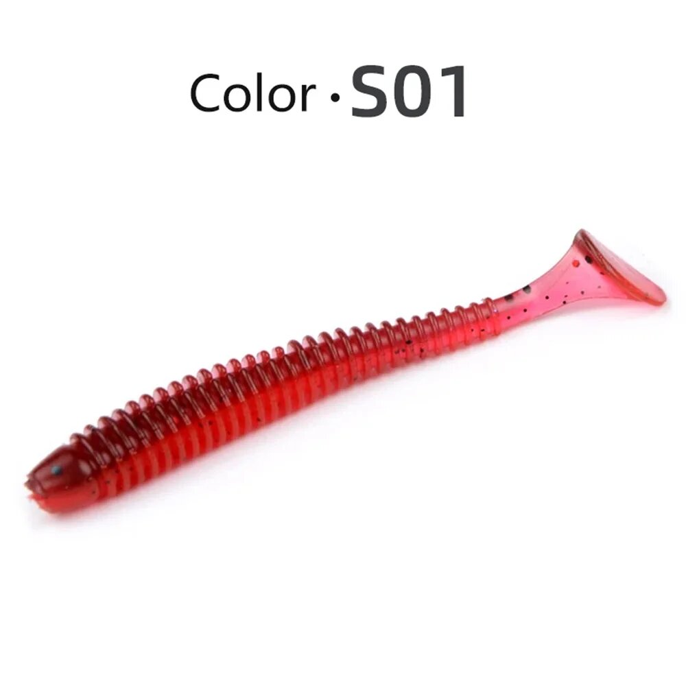 MEREDITH Swing Impact Soft Swimbait Красный, 65mm, Fishing Lure S01