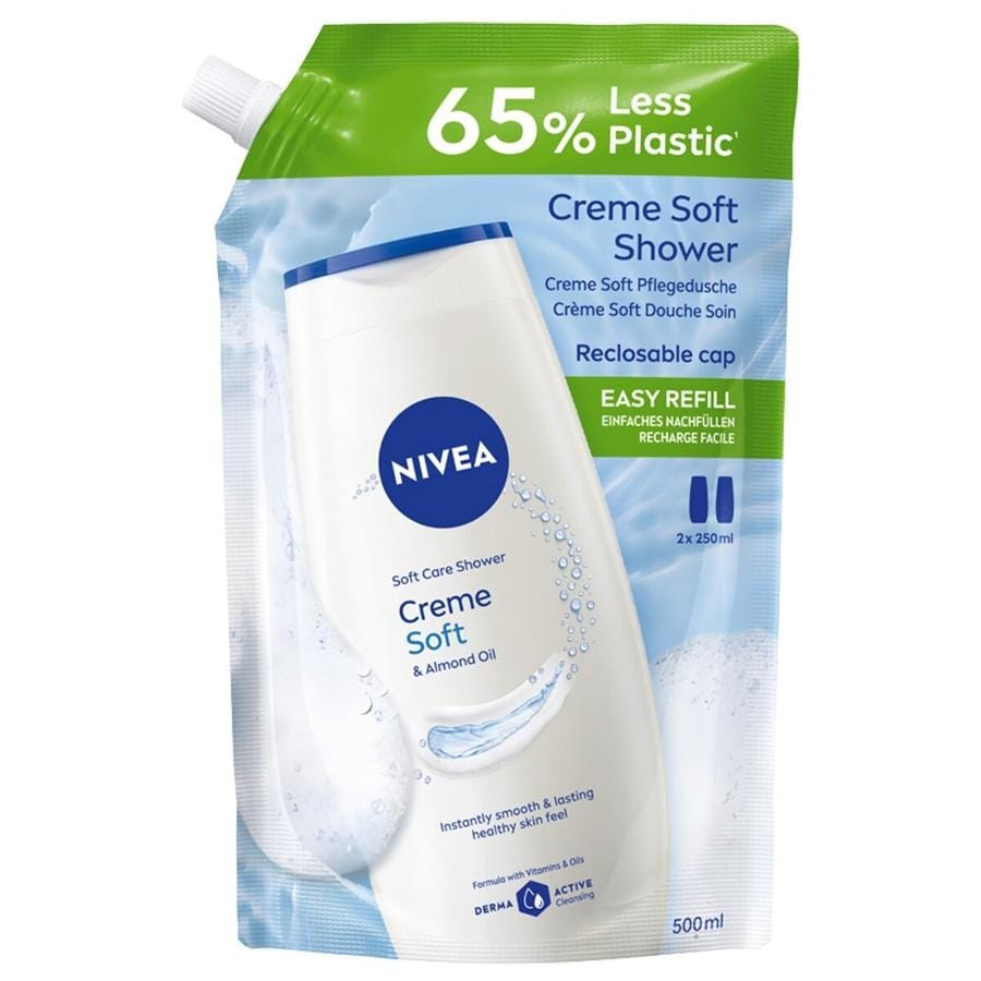 Гель для душа Nivea Creme Soft, сменная упаковка, 500 мл