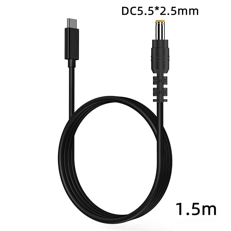USB C PD Преобразователь зарядного устройства Type-C в 9 В 12 В 15 В 20 В постоянного тока 5,5x2,1 5,5x2,5 4,0x1,7 4,8x1,7 3,5x1,35 мм Кабель питания для маршрутизаторов