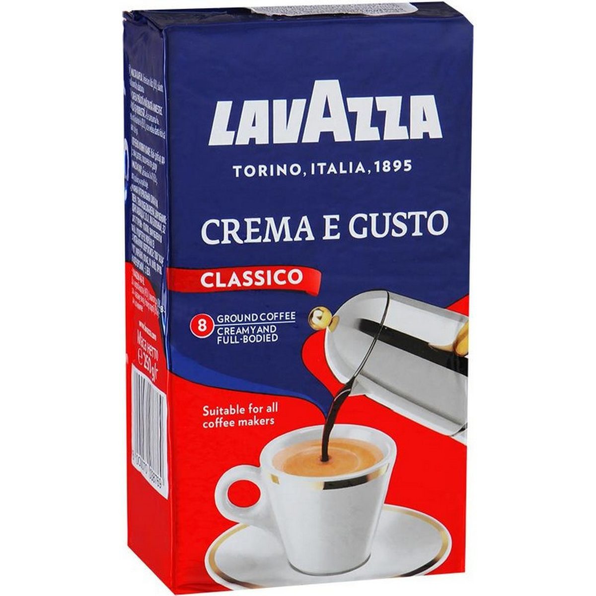Кофе молотый Lavazza Crema e Gusto (250г, вакуумная упаковка), 1шт.