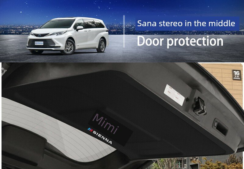 Toyota Sienna 2021-2026 Анти-ударный коврик для багажника с защитой центрального динамика, 1 шт