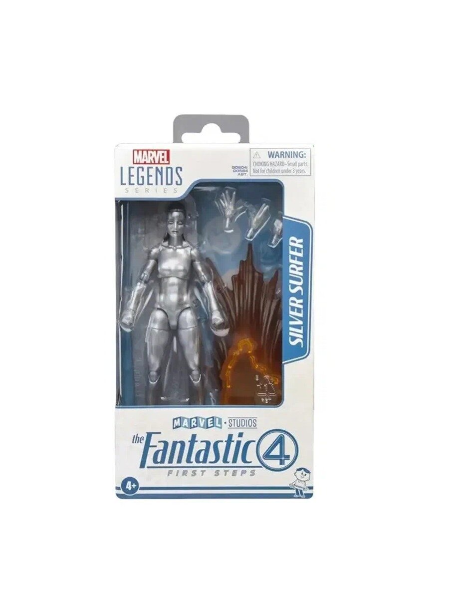 Hasbro фигурки Marvel Legends The Fantastic 4 Series Action Figures Silver Surfer-16cm; Марвел фигурки