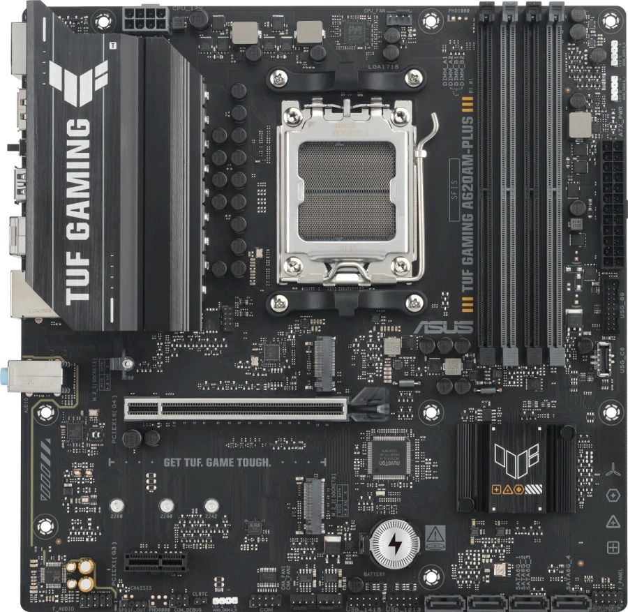 90MB1N30-M0EAY0 / Материнская плата ASUS TUF GAMING A620AM-PLUS AM5 mATX 4xDDR5 PCIEx16 PCIEx1 2xM.2