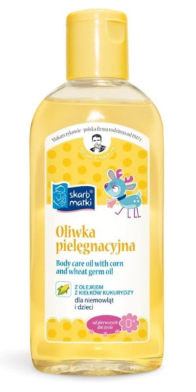 Масло косметическое Skarb Matki уходовое с маслом из зародышей кукурузы для младенцев и детей, 200 мл
