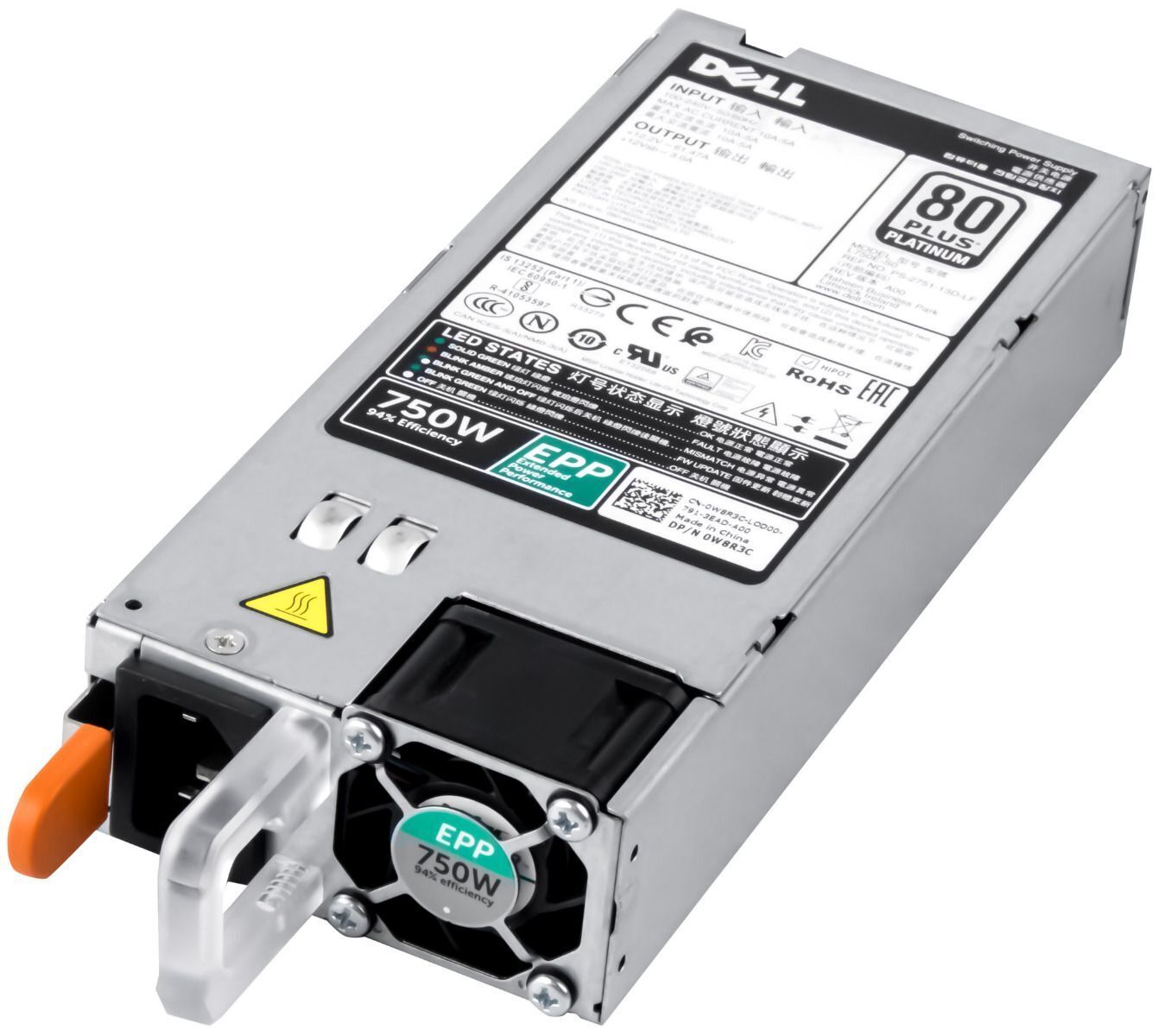 Блок питания Dell 750W EPP 80 L750E-S0 Plus HotSwap Power Supply For PowerEdge R730 R630 R640 R740 5NF18 6W2PW G6W6K