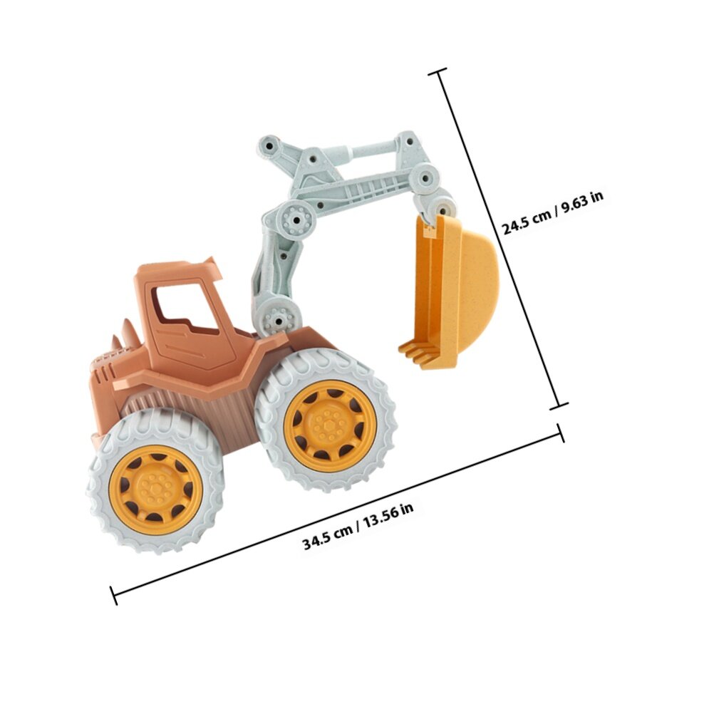 Игрушка Экскаватор На Инерционном Ходу Многоцветный 34.5X18CM
