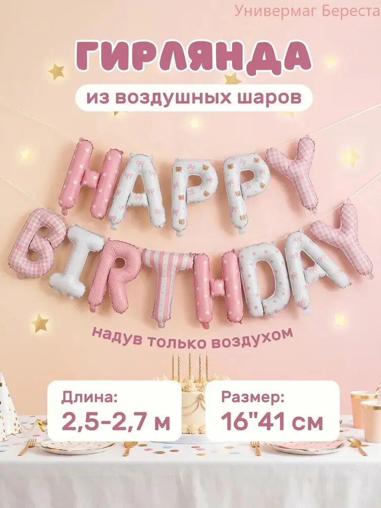 Шары воздушные буквы