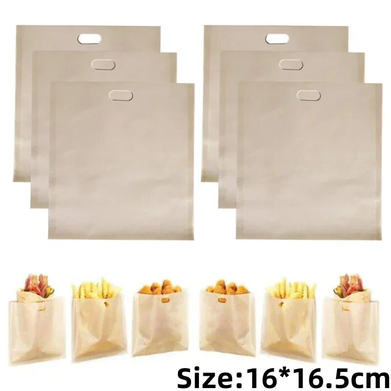 Многоразовые антипригарные пакеты для тостера 10PCS, S