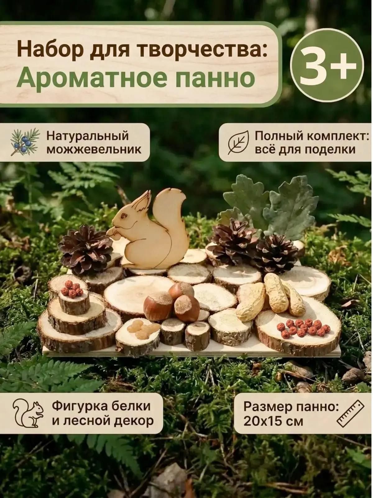 Набор для творчества, поделка, эко-конструктор из дерева, природные материалы