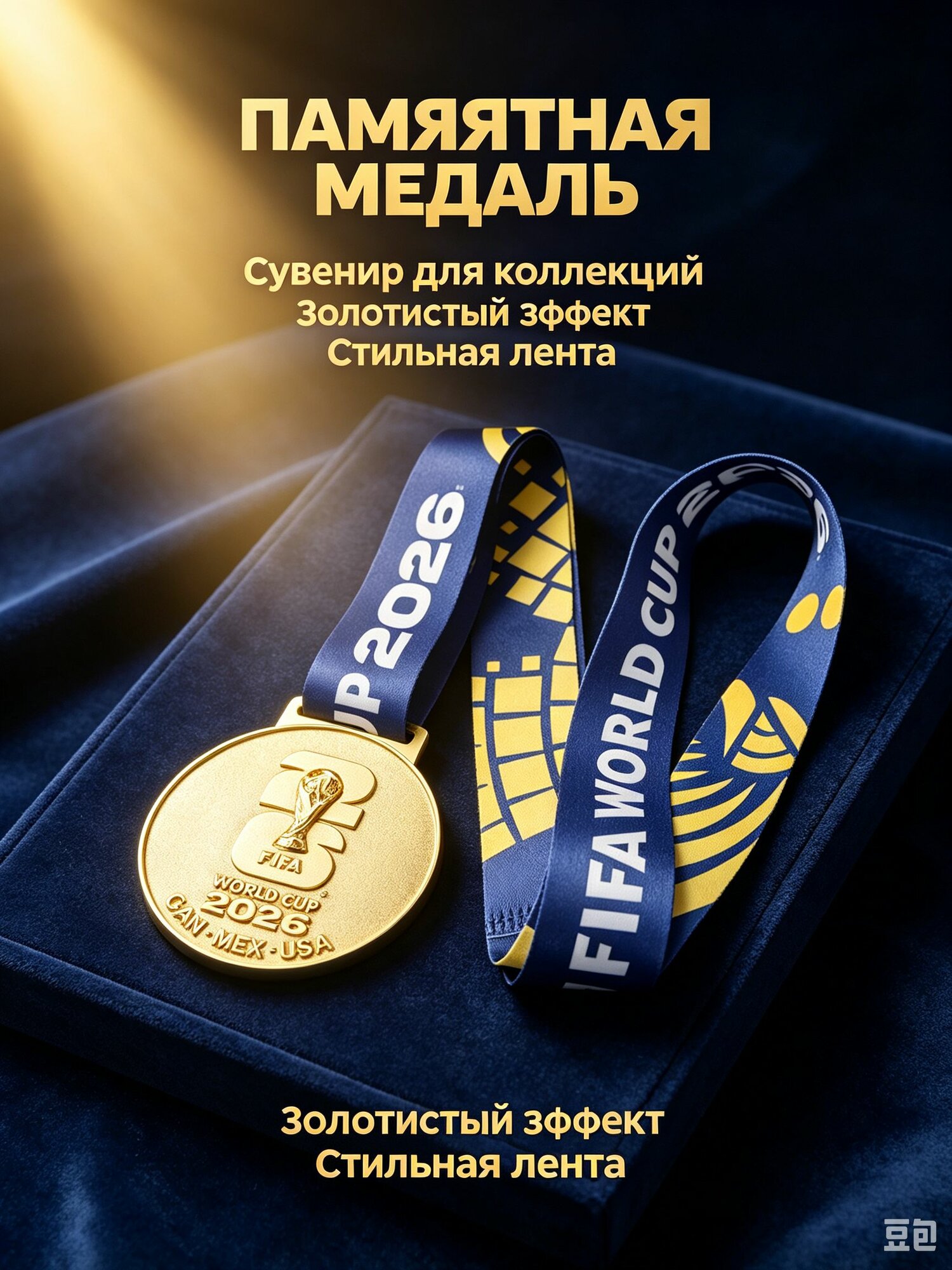 Медаль победителя Чемпионата мира по футболу FIFA 2026 Канада, Мексика, США