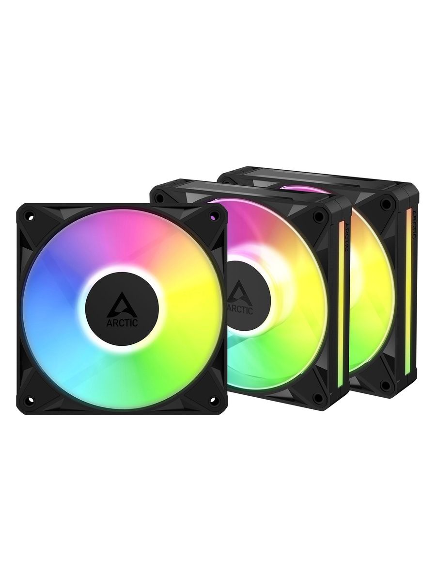 Комплект вентиляторов для корпуса ПК ARCTIC BioniX P12 A-RGB Black 3 шт