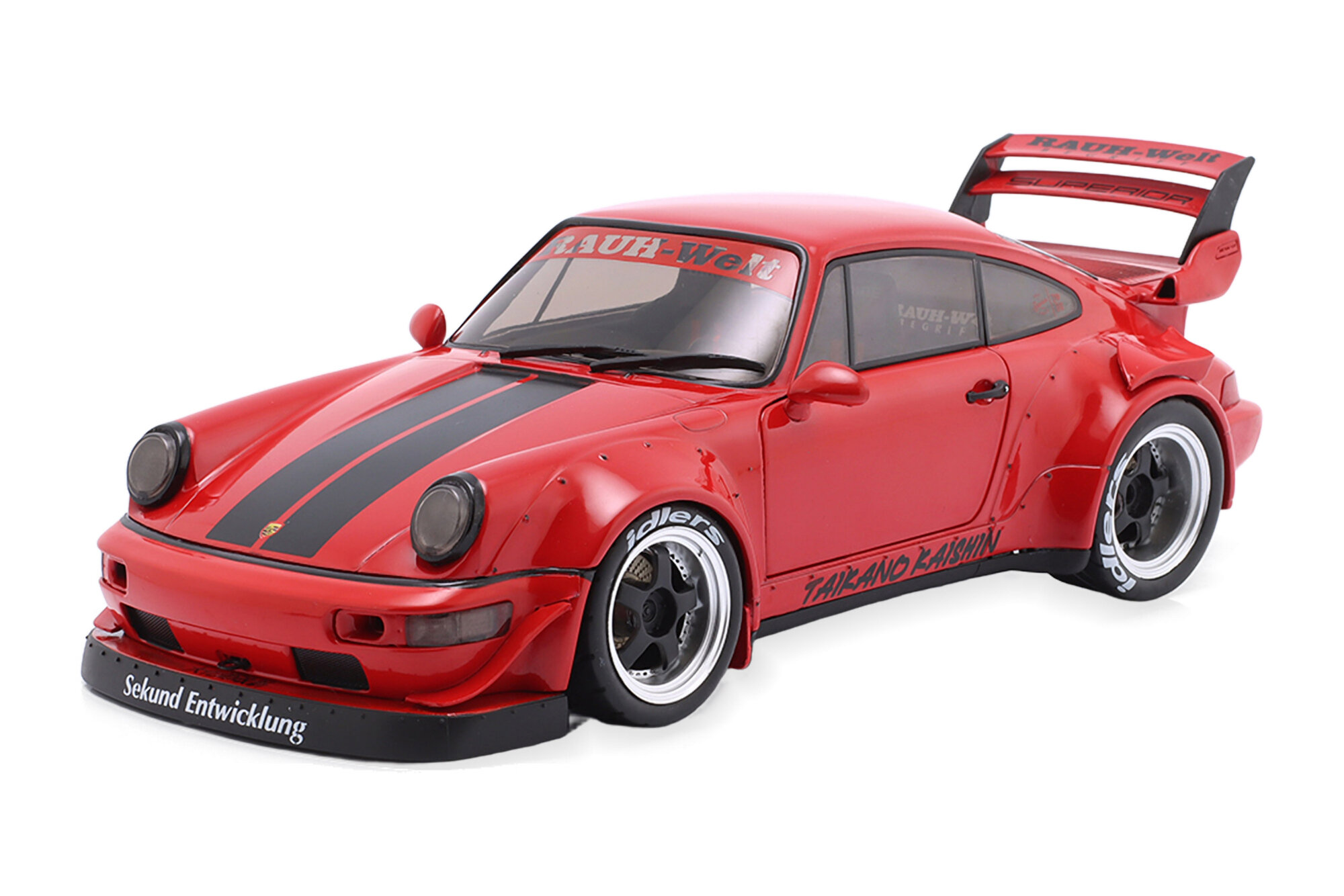 Модель коллекционная SOLIDO Porsche 911 rwb taikano kaishin 2024 red black