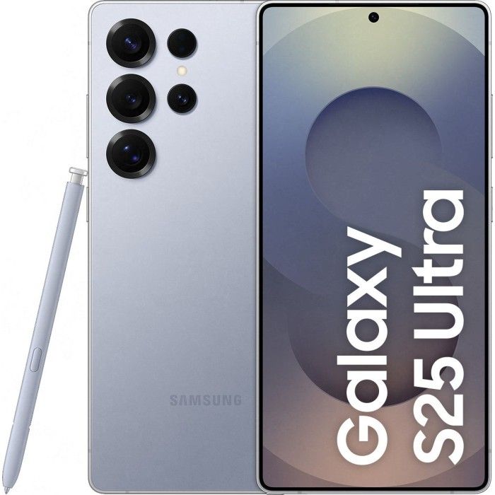 Смартфон Samsung Galaxy S25 Ultra, 12 ГБ + 256 ГБ ( Синий титан Titanium Silverblue) (Snapdragon)
