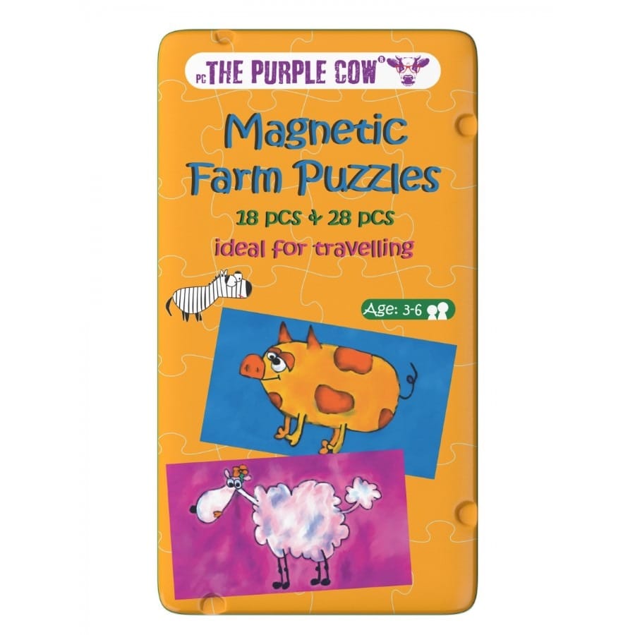 Настольная игра The Purple Cow Ферма, пазл, магнитная игра, разноцветный