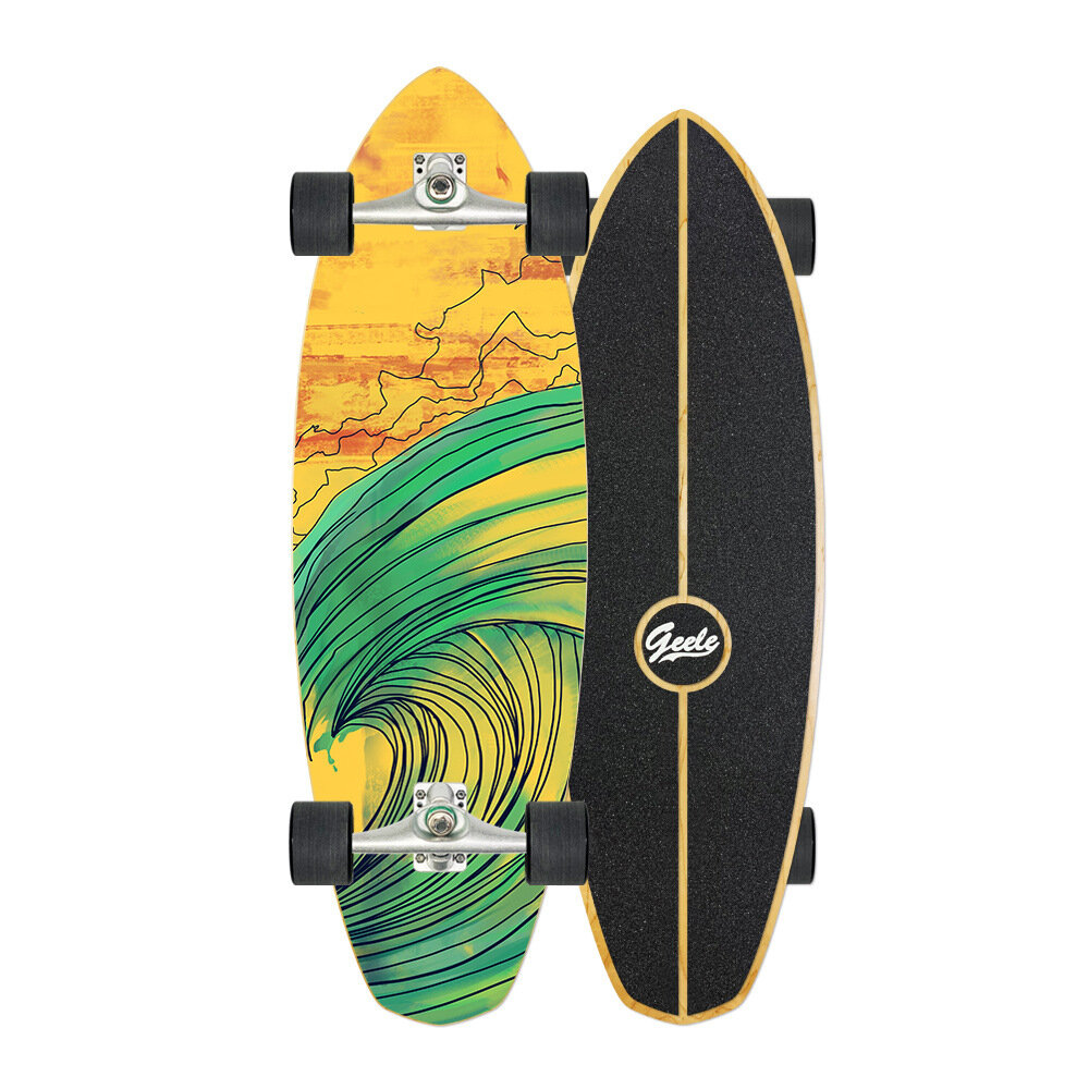 Тренажер для серфинга Geele Carver Yow CX4 Land Surfboard, симулятор катания на лыжах, 32 дюйма