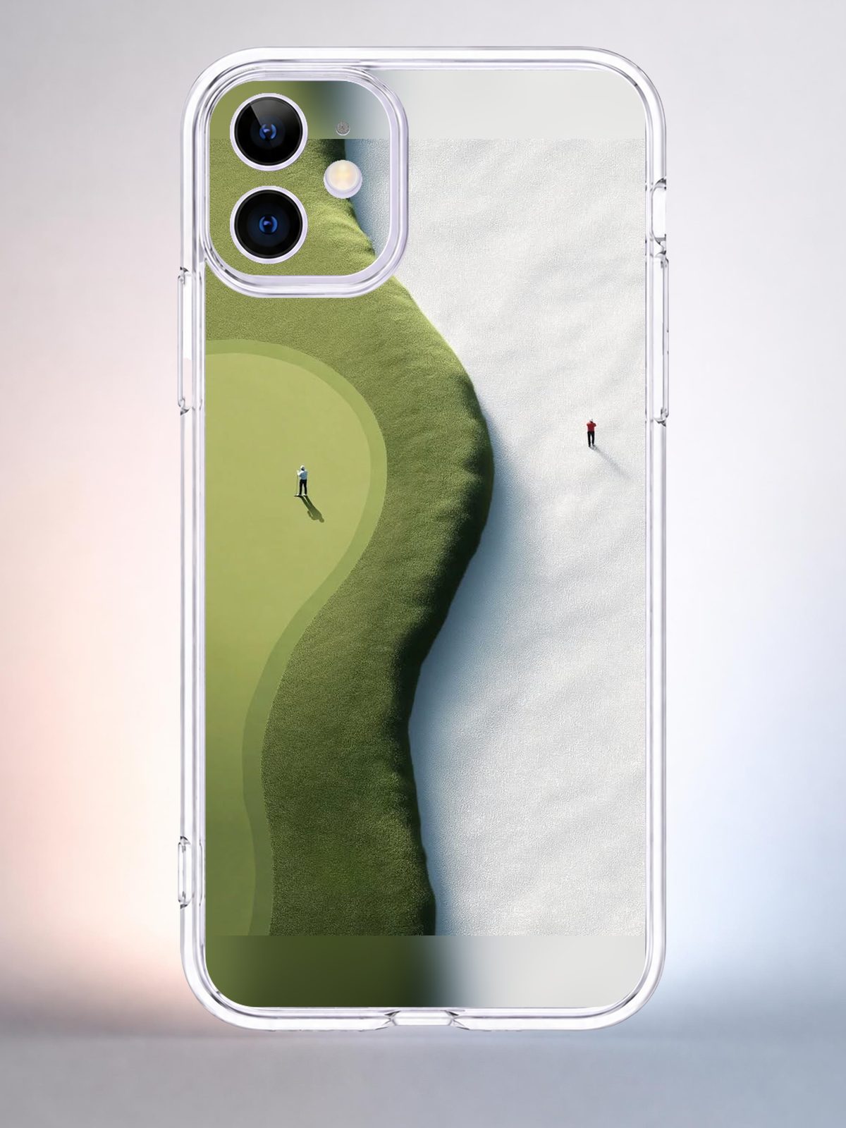 Чехол iPhone 11 Минималистичный пейзаж Y2K Indie Sleaze