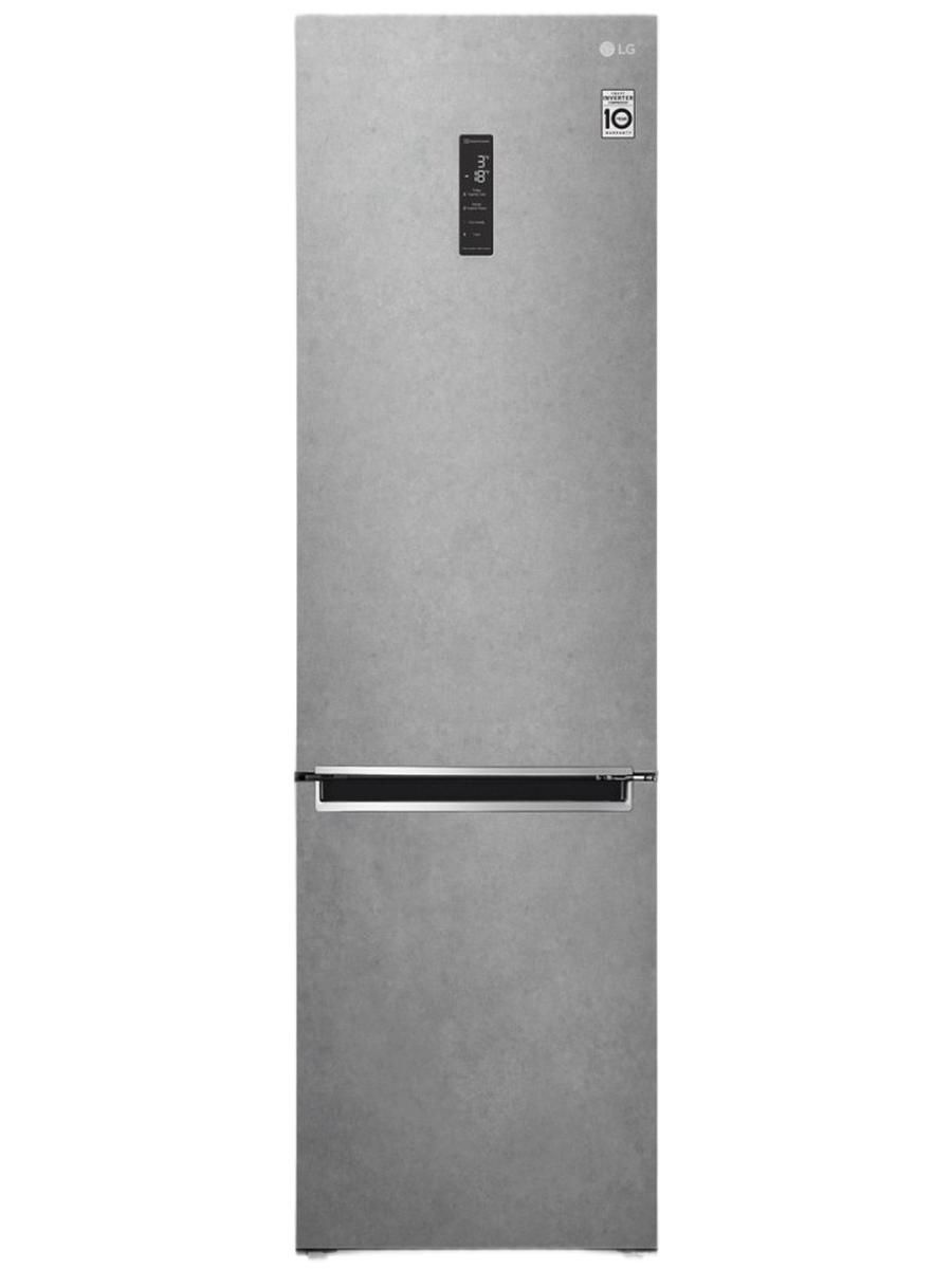 Холодильник с морозильником LG GA-B509MCUM серый